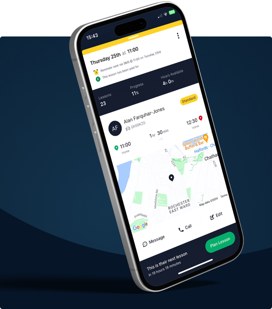 Driving Lesson Management App | Diary Manager