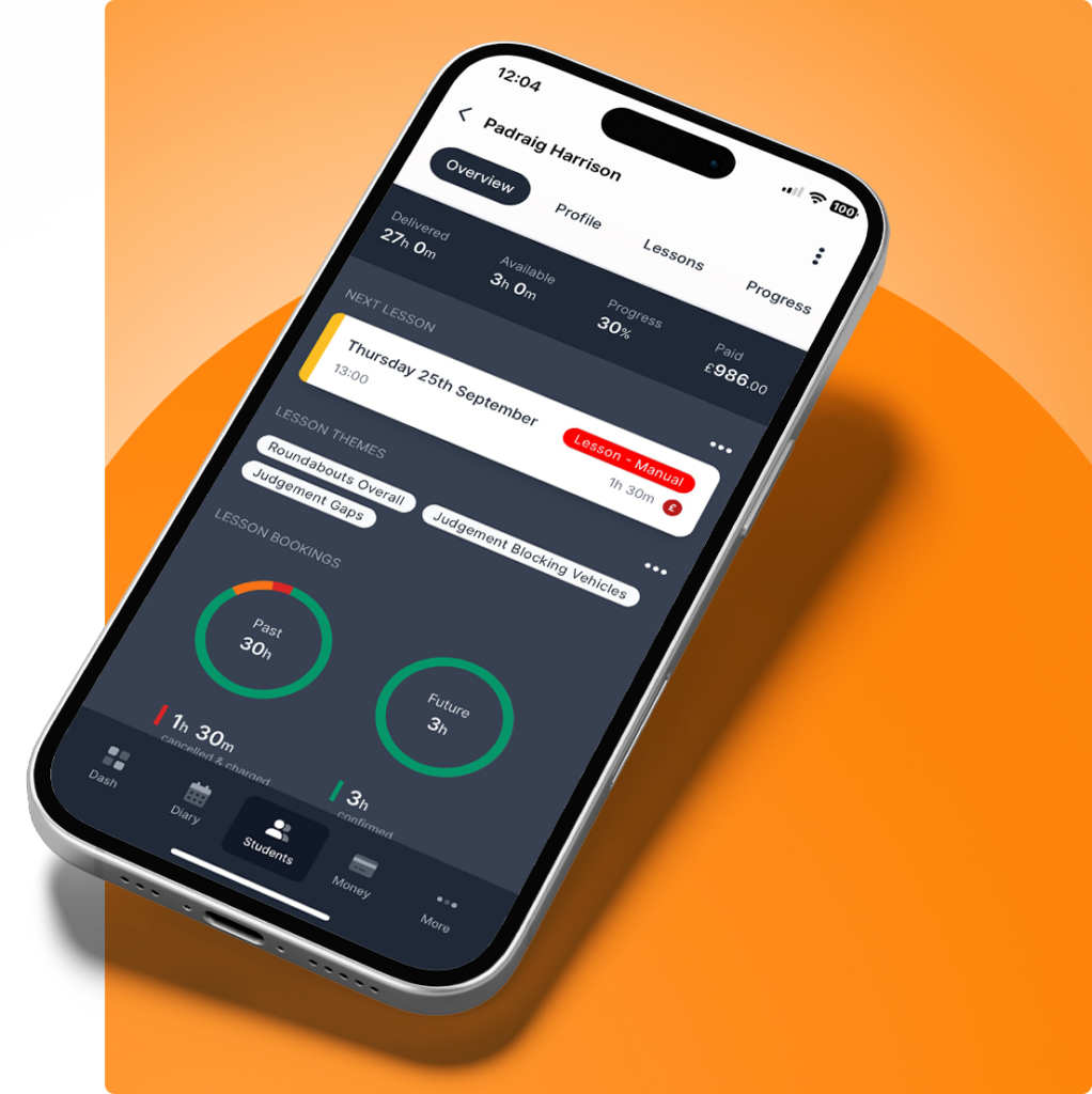 Driving Lesson Management App | Diary Manager